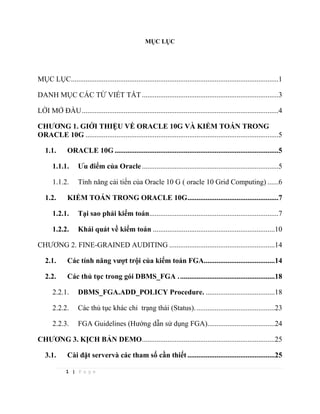 Đề tài: Kiểm toán trong Fine-Grained Auditing, HAY | PDF