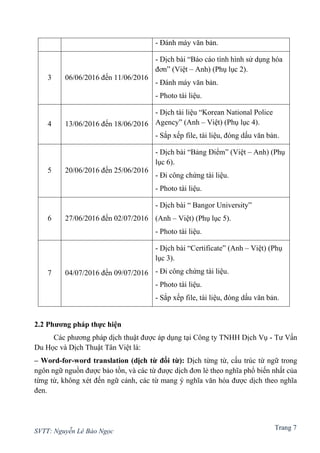 Đề tài: Những khó khăn thường gặp khi sử dụng tiếng Anh trong biên dịch văn bản từ tiếng Việt ...