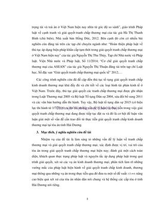 Đề tài: Giải quyết tranh chấp kinh doanh, thương mại bằng tòa án từ thực tiễn tại tỉnh Hải Dương ...