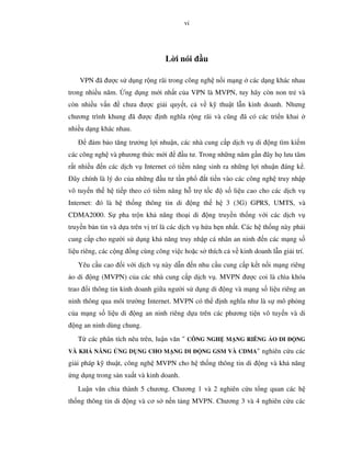 Luận văn: Công nghệ mạng riêng ảo di động và khả năng ứng dụng cho mạng di động GSM và CDMA | PDF