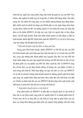 Luận văn: Phát triển doanh nghiệp vừa và nhỏ ở Việt Nam trong quá trình hội nhập quốc tế | PDF