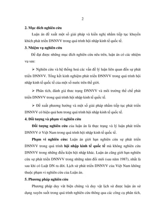 Luận văn: Phát triển doanh nghiệp vừa và nhỏ ở Việt Nam trong quá trình hội nhập quốc tế | PDF