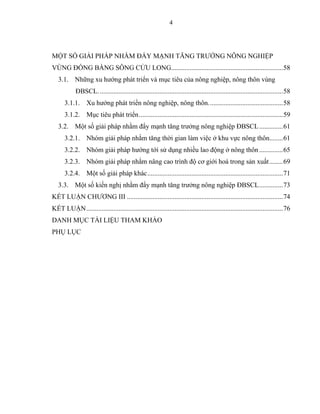 Luận văn: Ứng dụng mô hình HARRY T. OSHIMA để đẩy mạnh tăng trưởng nông nghiệp vùng đồng bằng ...