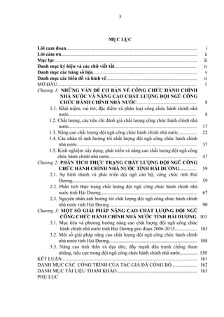 Luận án: Nâng cao chất lượng đội ngũ công chức hành chính Nhà nước tỉnh Hải Dương | PDF