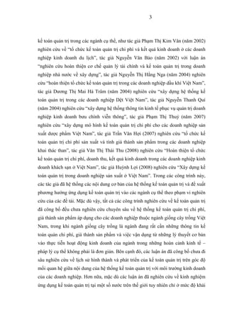 Luận án: Tổ chức kế toán quản trị chi phí, giá thành sản phẩm trong DN thuộc ngành giống cây ...