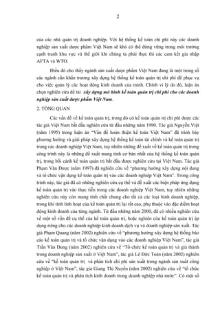 Luận án: Xây dựng mô hình kế toán quản trị chi phí cho các doanh nghiệp sản xuất dược phẩm VN | PDF