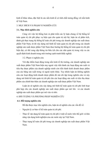 Luận án: Xây dựng mô hình kế toán quản trị chi phí cho các doanh nghiệp sản xuất dược phẩm VN | PDF