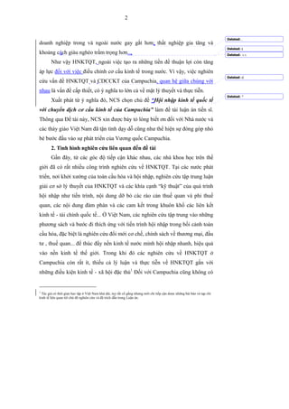 Luận án: Hội nhập kinh tế quốc tế và chuyển dịch cơ cấu kinh tế của Campuchia | PDF