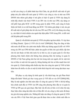 Luận án: Hoàn thiện chính sách quản lý vốn của Nhà nước trong doanh nghiệp sau cổ phần hóa | PDF
