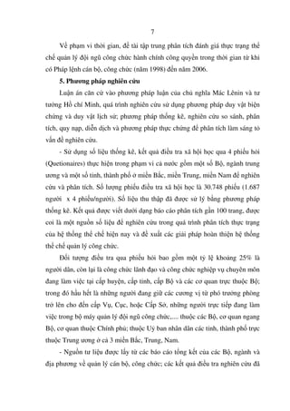 Luận án: Hoàn thiện thể chế quản lý công chức ở Việt Nam trong điều kiện phát triển và hội nhập ...