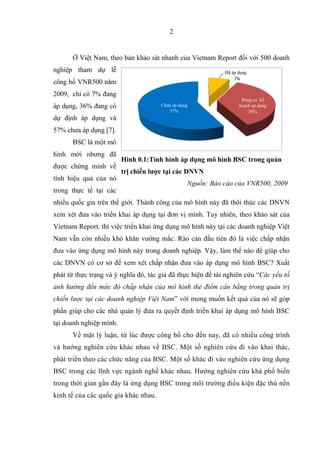 Luận án: Các yếu tố ảnh hưởng đến mức độ chấp nhận mô hình thẻ điểm cân bằng trong quản trị ...