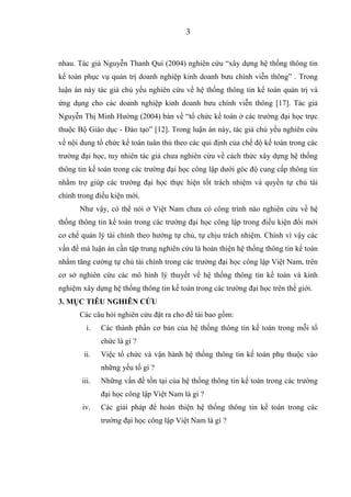 Luận án: Hoàn thiện hệ thống thông tin kế toán trong các trường ĐH Công lập VN | PDF