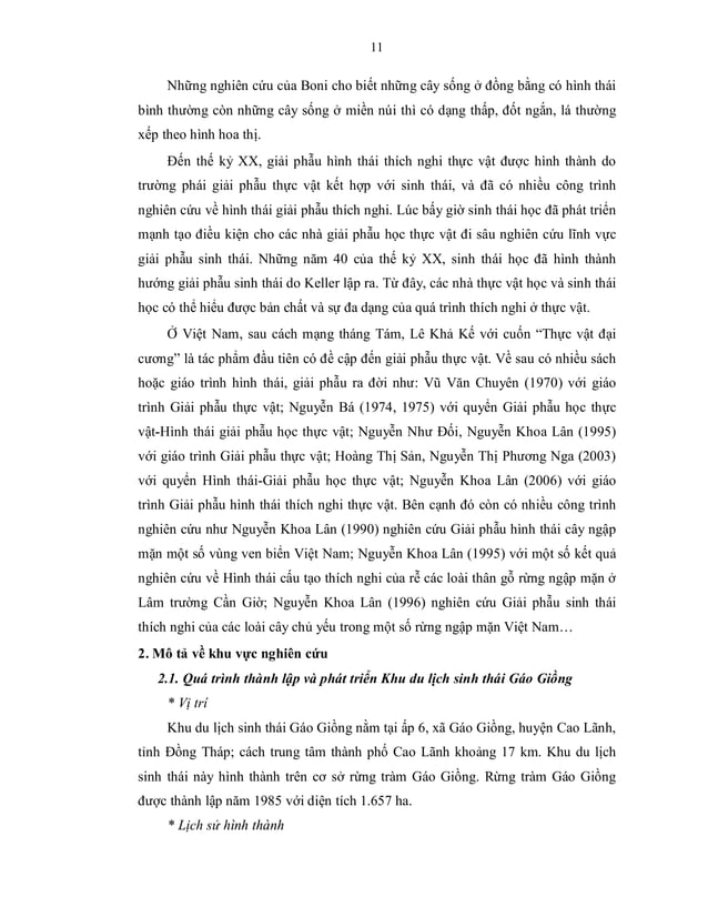 Đề tài: Nghiên cứu đặc điểm thích nghi hình thái, cấu tạo và sinh thái của một số loài thực vật ...