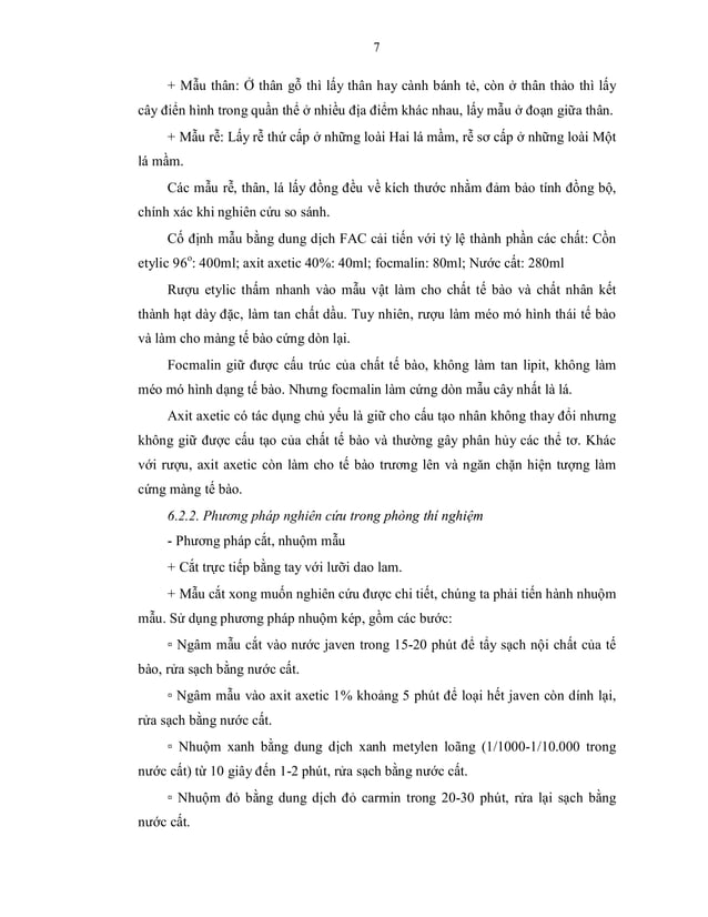 Đề tài: Nghiên cứu đặc điểm thích nghi hình thái, cấu tạo và sinh thái của một số loài thực vật ...
