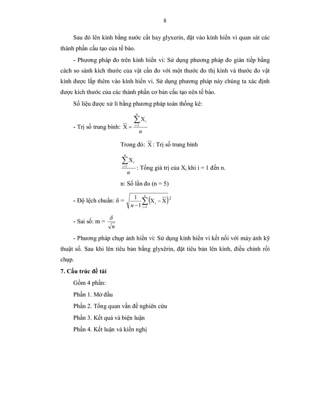 Đề tài: Nghiên cứu đặc điểm thích nghi hình thái, cấu tạo và sinh thái của một số loài thực vật ...