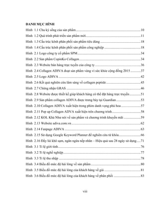Đề tài: Phân tích chiến lược marketing – mix với dòng sản phẩm collagen ADIVA của công ty TNHH ...