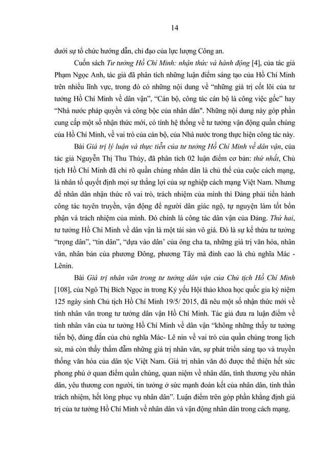 Luận án: Công tác vận động quần chúng bảo vệ an ninh, trật tự của lực lượng Công an nhân dân ...