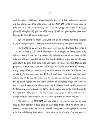 Luận án: Sử dụng công cụ giá cả để cạnh tranh trong điều kiện hội nhập kinh tế quốc tế của các ...