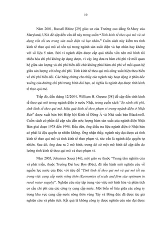 Luận án: Nghiên cứu tính kinh tế theo qui mô (Economies of scale) của các doanh nghiệp May Việt ...