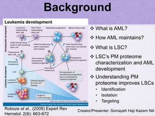 A Proteomics and Transcriptomics Approach to Identify Leukemia Stem ...