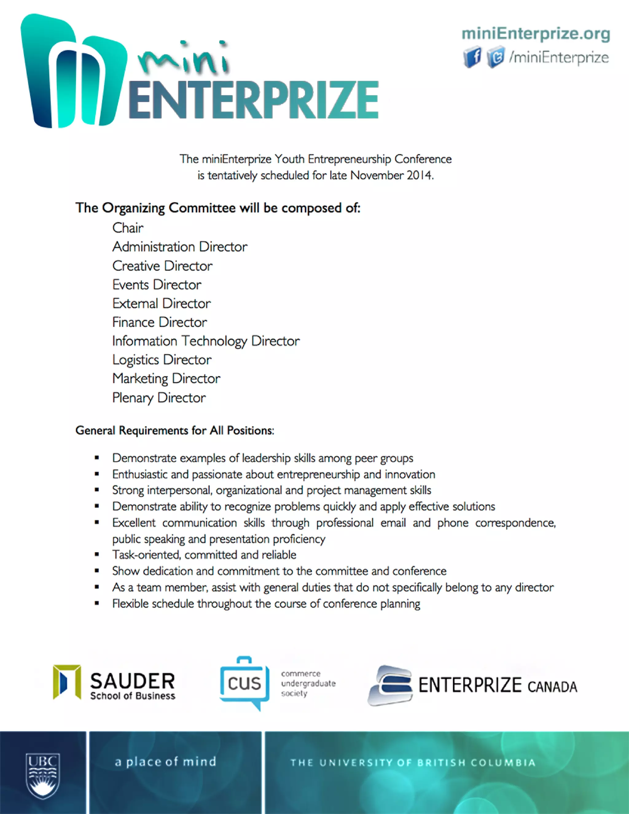 miniEnterprize 2014 Hiring Package! | PDF