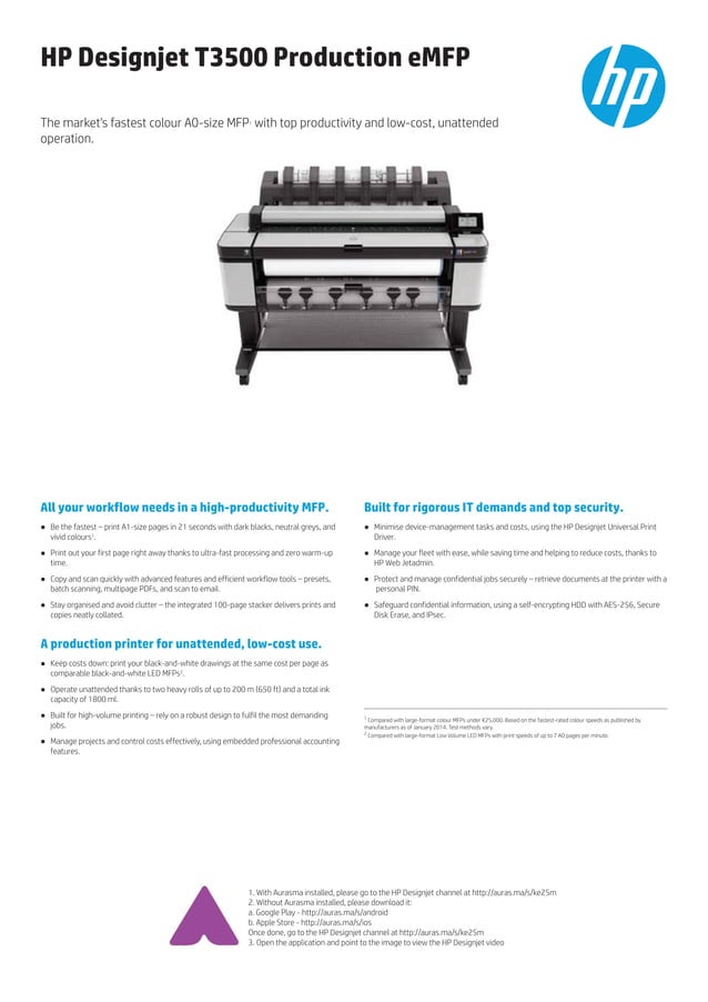 Plotter Hp Designjet T3500 e T7200 | PDF