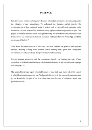 “A comparative study on consumer preference between Whatsapp and Hike ...