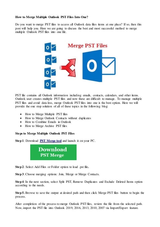 Merge Multiple Outlook PST Files Into One merge-multiple-outlook-pst-files-into-one