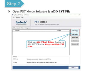Merge Multiple PST Files into One | PPT