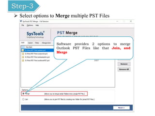 Merge Multiple PST Files into One | PPT
