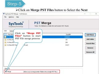 Merge Multiple PST Files into One | PPT