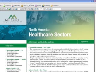 using Mergent for SWOT analyses | PPT