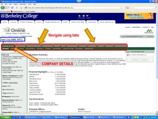 using Mergent for SWOT analyses | PPT