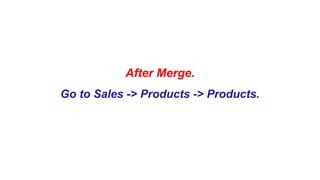 Merge Product Variants | PDF