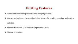 Merge Product _ Variants Preserve Values | PPTX