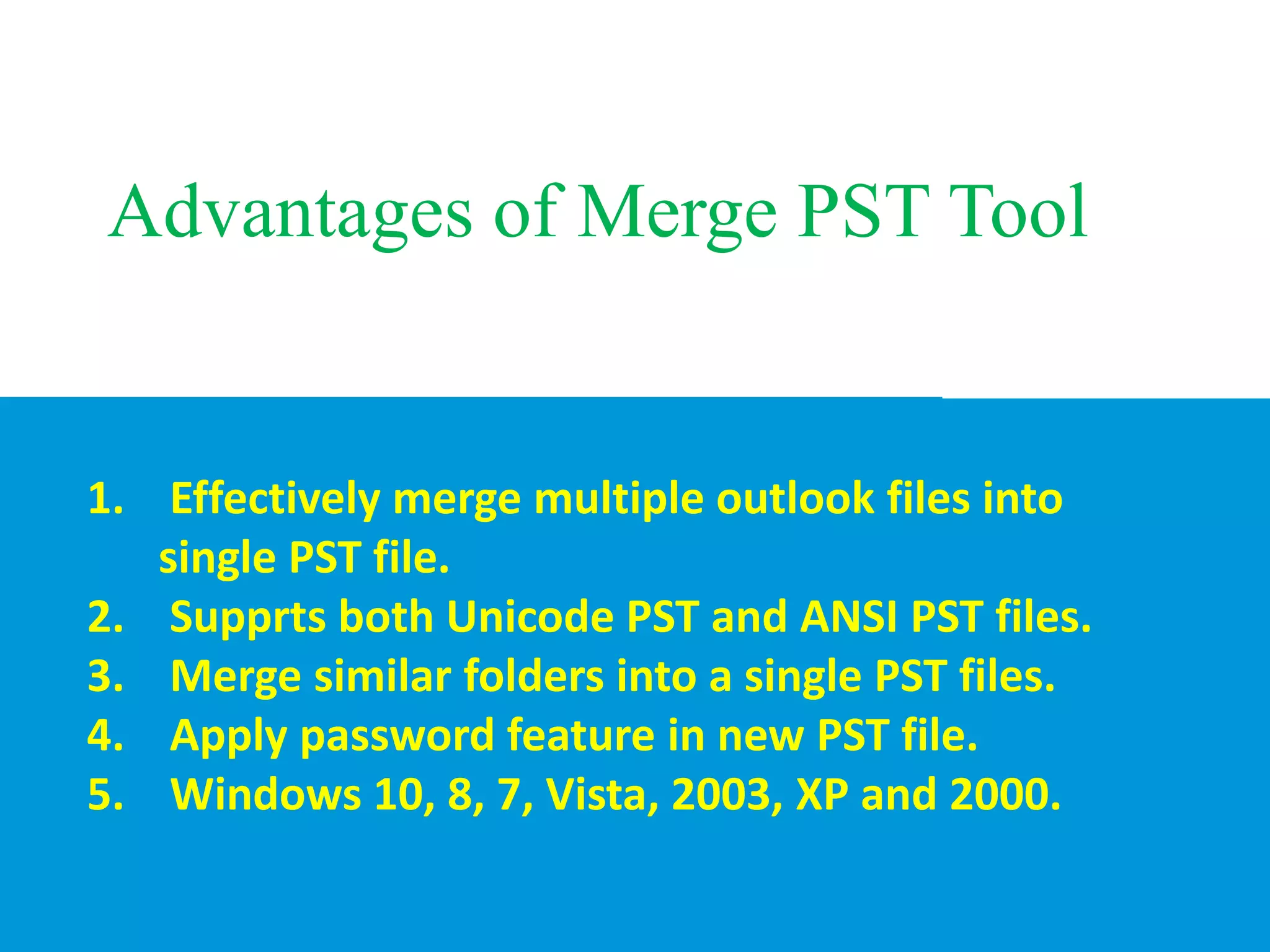 Merge PST Software | PPT