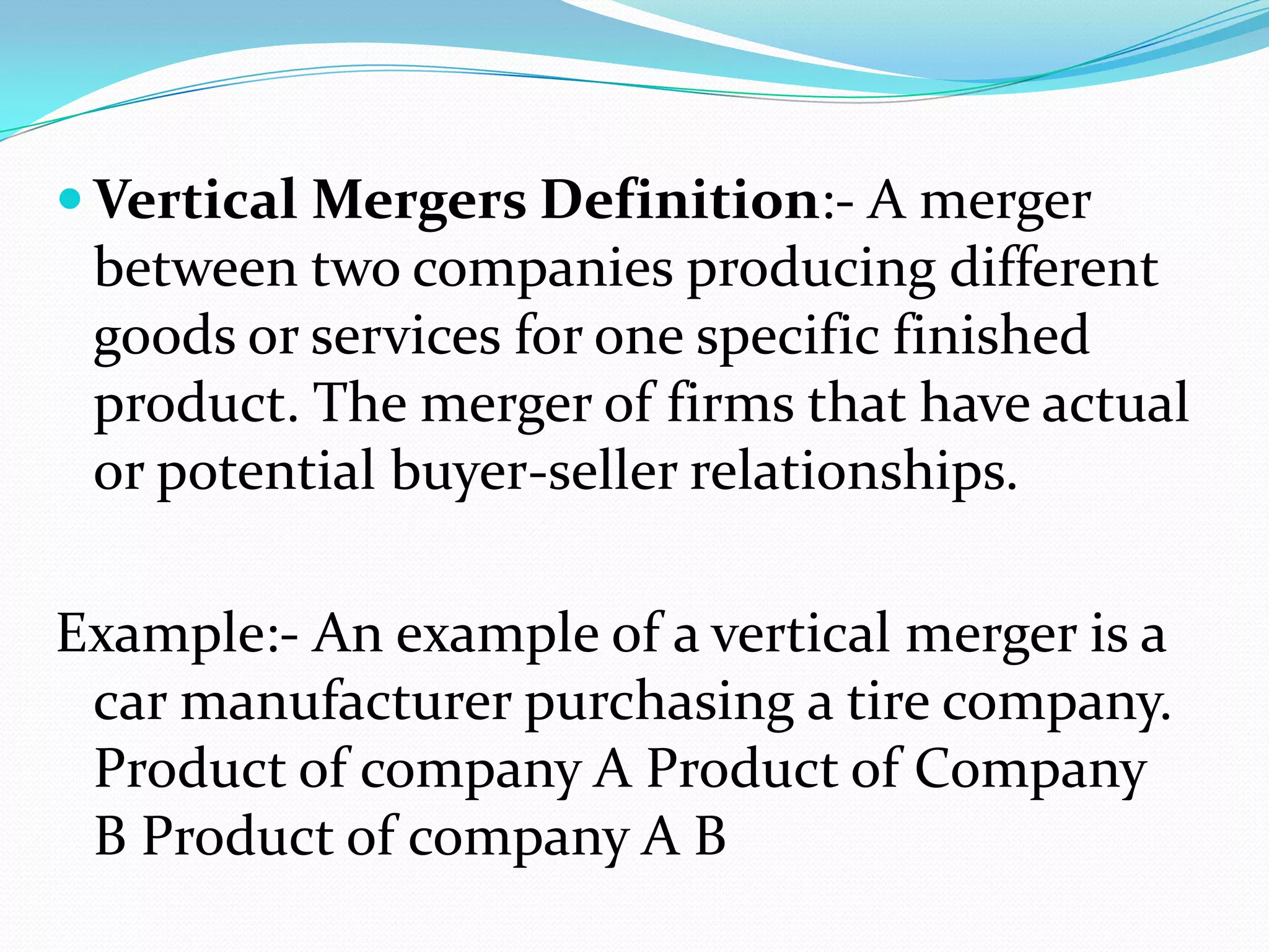 Mergers and its types | PPTX