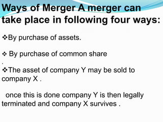 Mergers and its types | PPTX