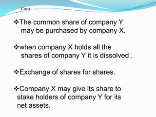 Mergers and its types | PPTX