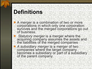 Merger and Acquisitions -HP and Compac | PPT