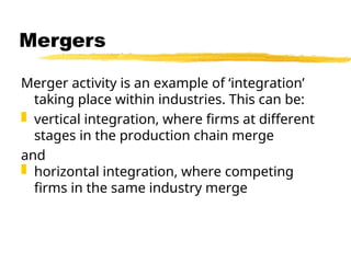 merger and its importance in business education | PPT