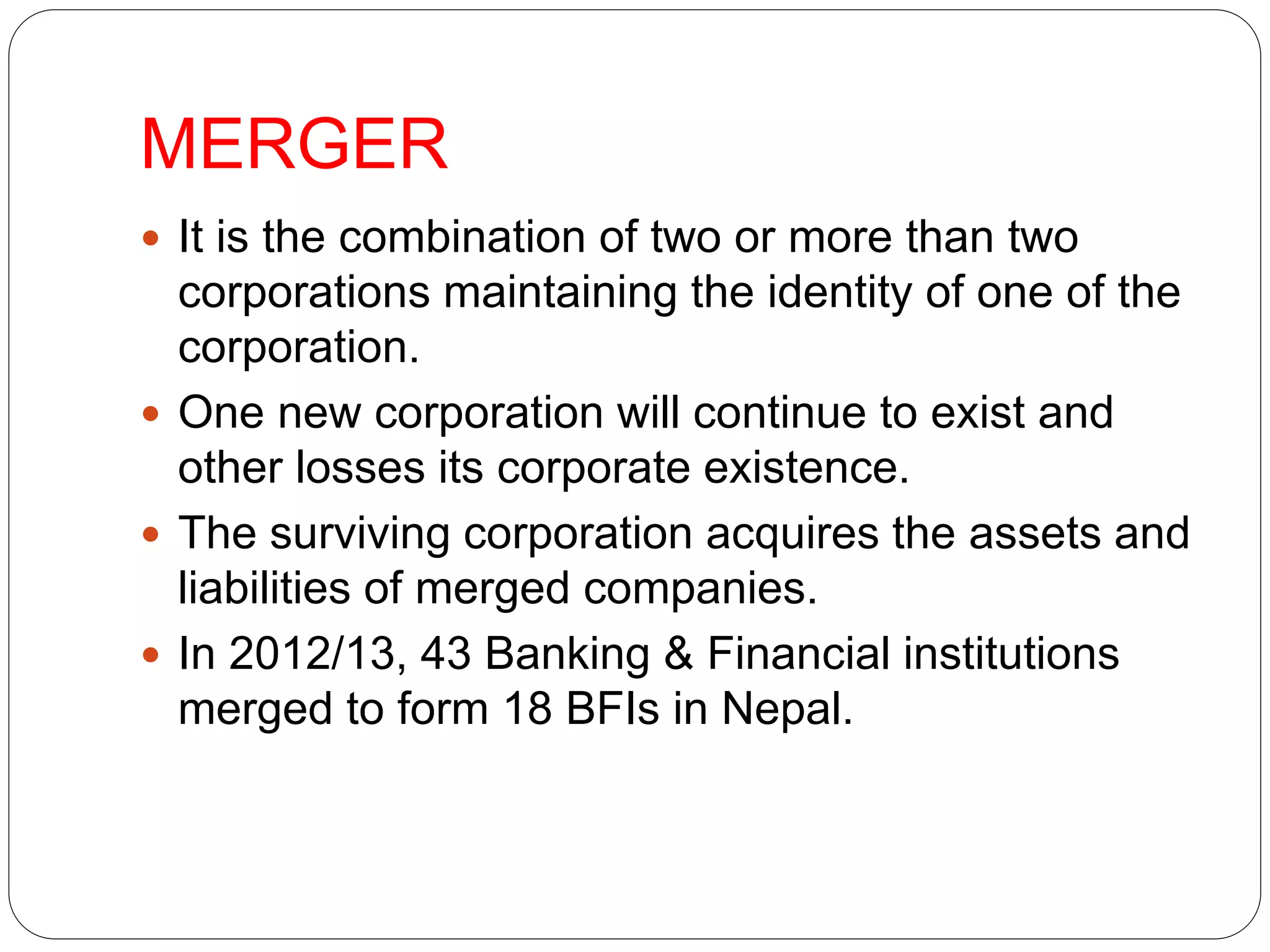 Merger & acquisition | PPTX