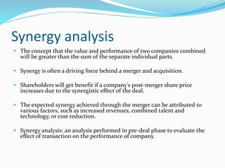 Merger and Acquisition | PPT