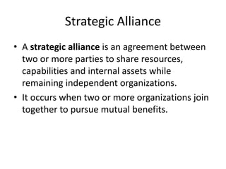 Merger, acquisition & alliance | PPTX
