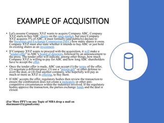 Merger and accuquistion meaning with example | PPT