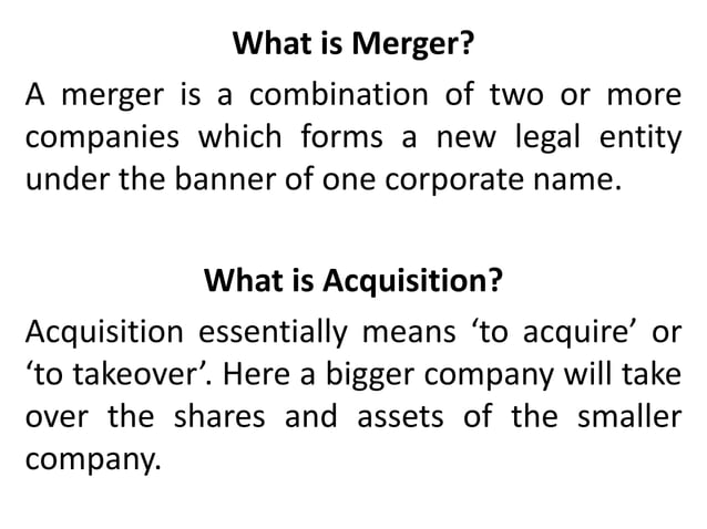 Merger and acquisition 2019 {Examples: (BSNL and MTNL), (LIC and IDBI ...