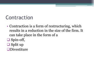 Merger and other form of corporate restructuring | PPTX
