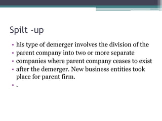 Merger and other form of corporate restructuring | PPTX