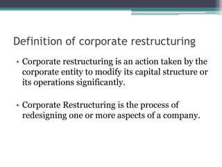 Merger and other form of corporate restructuring | PPTX | Mergers and Acquisitions | Business ...