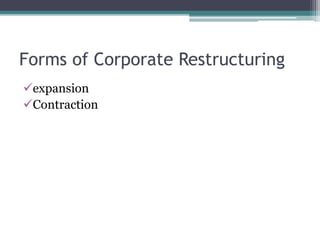 Merger and other form of corporate restructuring | PPTX | Mergers and ...